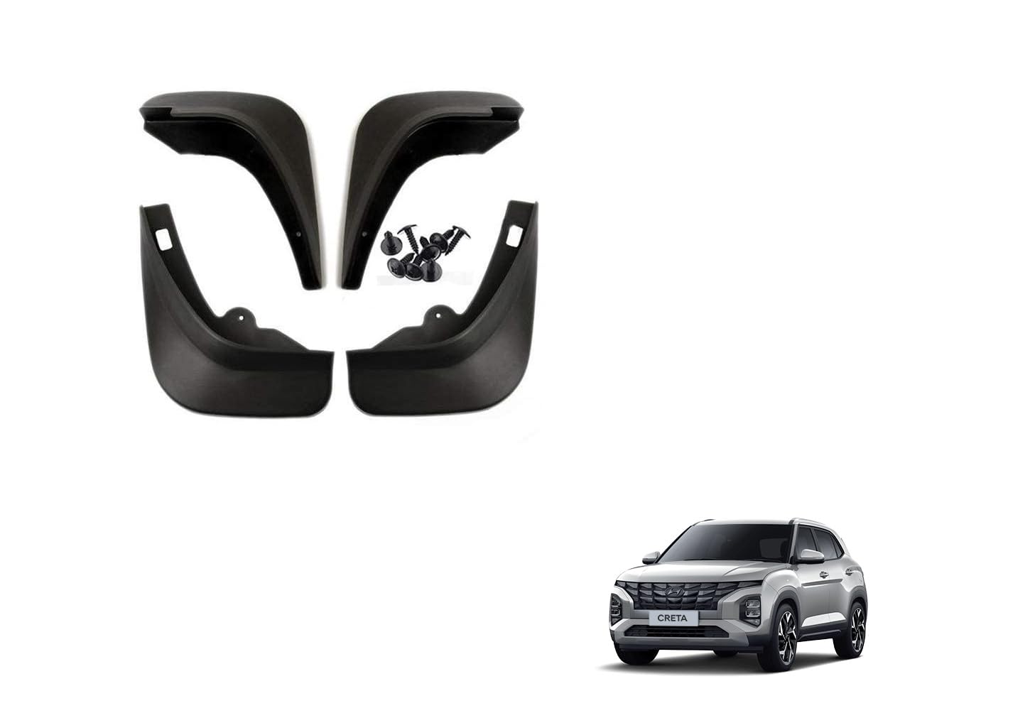 Auto Addict Car Mud Flaps O.E Type Mud Guard Set of 4 pcs for New ...