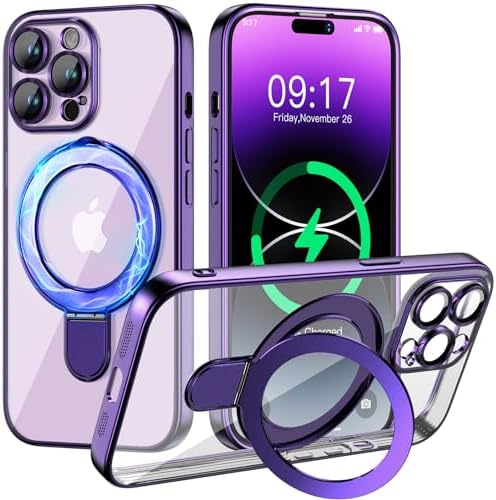 Amazon.com: Pmteyoim Magnetic for iPhone 15 Pro Case with Invisible ...