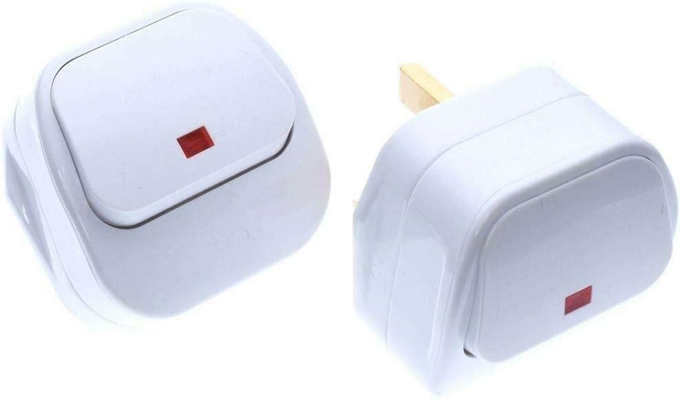 13A Plug Top with On/Off Switch & Red Neon Light - 21055LL : Amazon.co ...