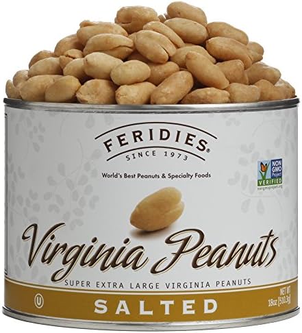 Amazon.com : FERIDIES - Salt and Vinegar Seasoned Virginia Peanuts, 18 ...