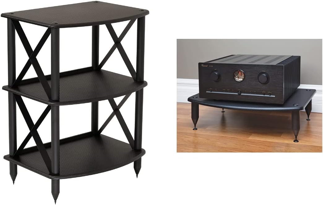 Amazon.com: Pangea Audio Vulcan LP Turntable Stand and Amp Stand Bundle ...