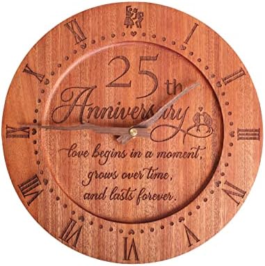 Amazon.com: Treble Bee Personalized Anniversary Clock, Family Clock ...