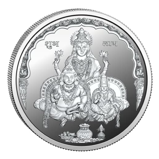 Buy SILVERA 5 Gms Lakshmi Kuber Bhadra 999.0 Silver Coin Capsule ...