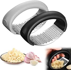 Amazon.com: Garlic Press Rocker, Portable Manual Stainless Steel Garlic ...