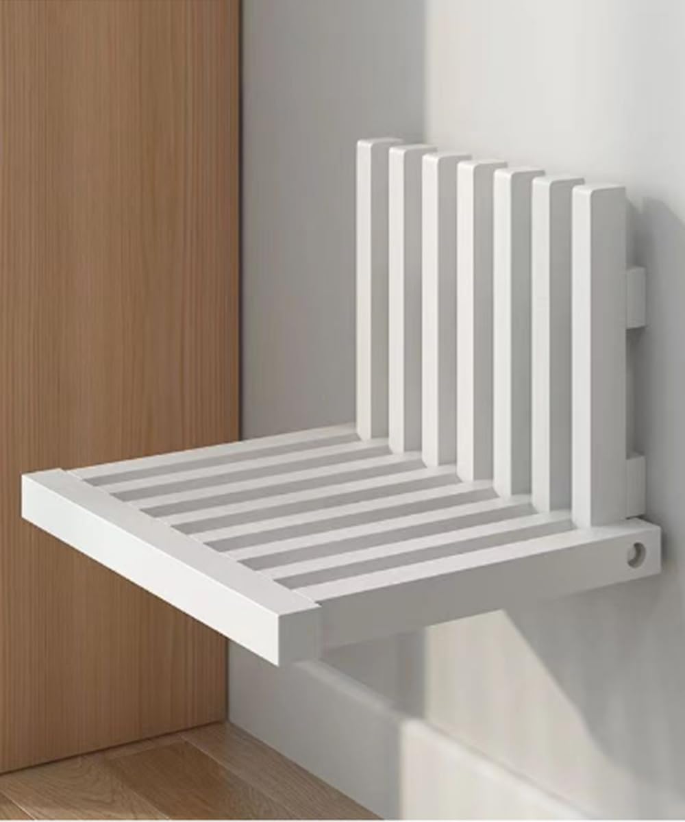 Amazon.com: DALUOBO Wall Mounted Folding Chair Solid Bamboo Porch Chair ...
