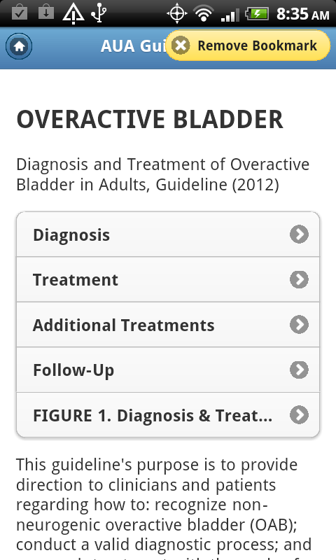 AUA Guidelines At a Glance - App on Amazon Appstore