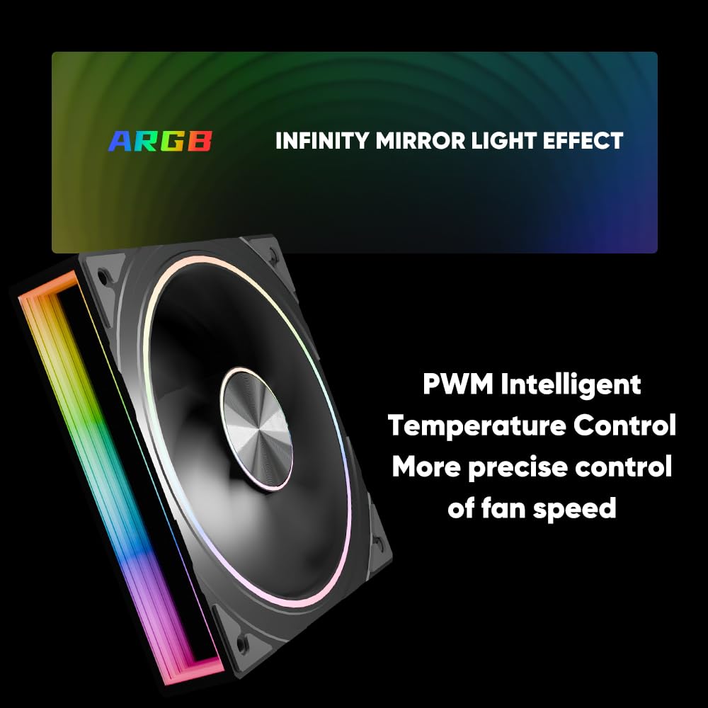 Snapklik.com : Transwarp 120mm RGB Case Fan, Infinity Mirror Daisy ...