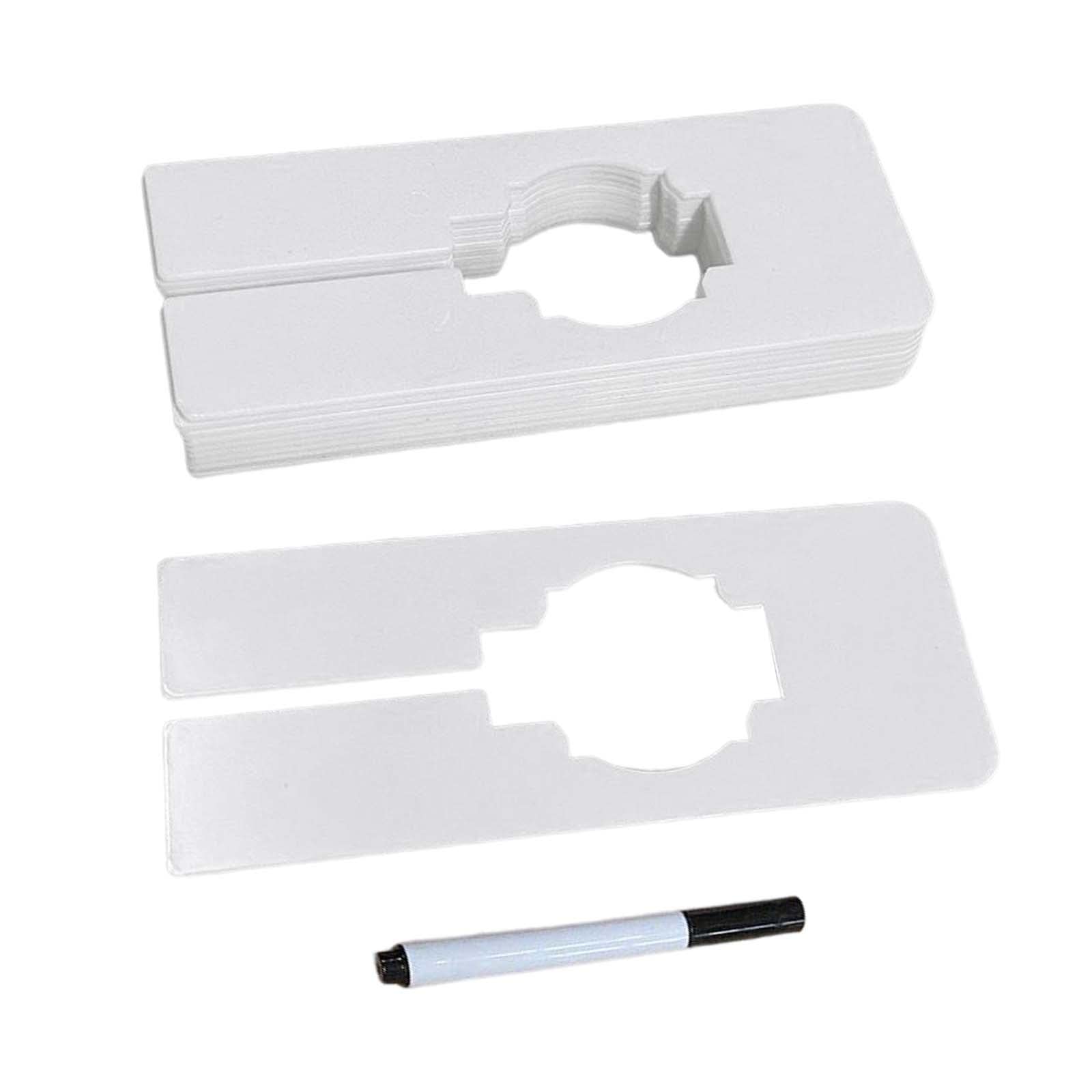 Amazon｜Cuticate 30個 ブランク 衣類ラック サイズ ラック ディバイダー ハンガー 洋服オーガナイザー マーカー付き 書き込み可能 クローゼット ディバイダー 洋服サイズ ...