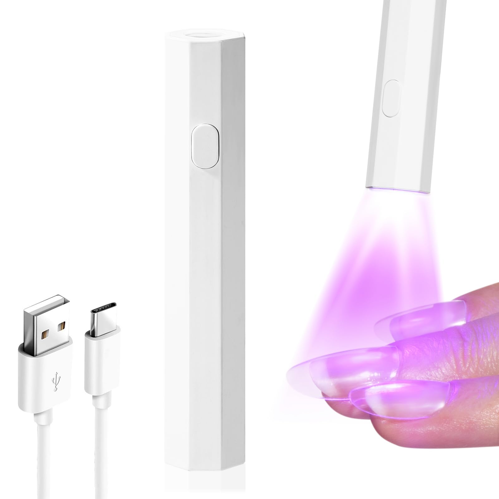 Amazon.com: Gellen Mini UV Light, Portable Handheld UV Nail Light ...