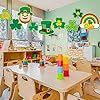 Amazon.com: 45 Pcs St. Patricks Day Shamrock Clover Cut-Outs Bulletin ...
