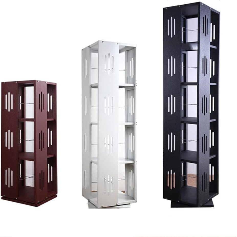 Amazon.com: WAEYZ 5 Tier Rotating Display Bookshelf, 360 View Unique ...