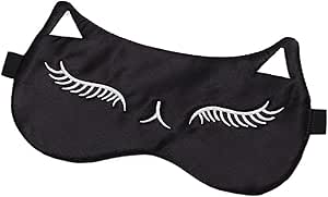 Amazon.com: XTEES Blindfolds, Women Pure Silk Sleep Eye Mask Cute Cat ...