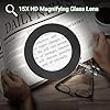Amazon.com: 15X Real Glass Lens Magnifying Glass with Light – 3 Color ...
