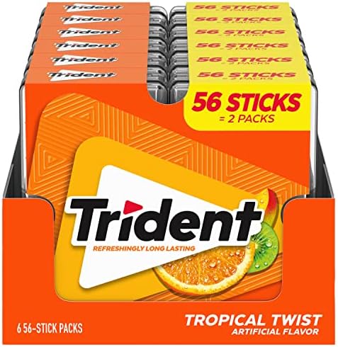 Amazon.com: Trident Original Flavor Sugar Free Gum, 12 Packs of 14 ...