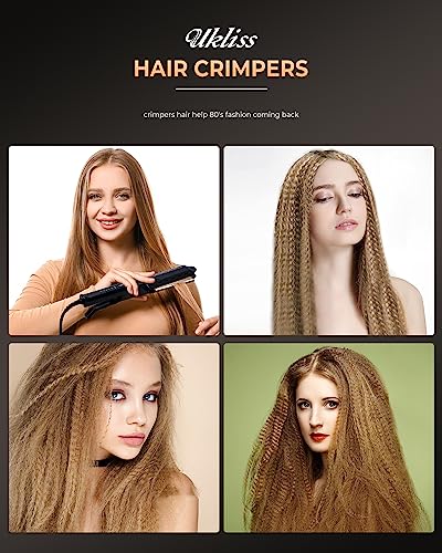 Hair Crimpers for Fluffy Hairstyle Crimpers Hair with Anti Static ...