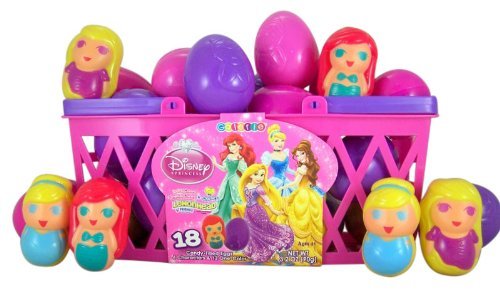 Amazon.com : Pack of 18 Walt Disney Princess Candy Filled Plastic Eggs ...