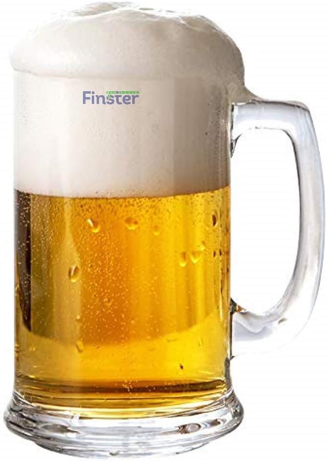Amazon.com | FINSTER Crystal Beer Mug Set of 4 Imported for Husband ...