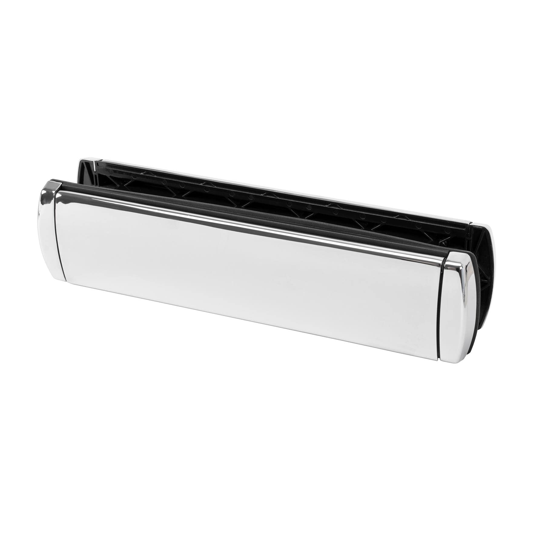 JCP 12" Inch Letter Box, Heavy Duty GreenteQ Sprung Letterbox - Chrome ...