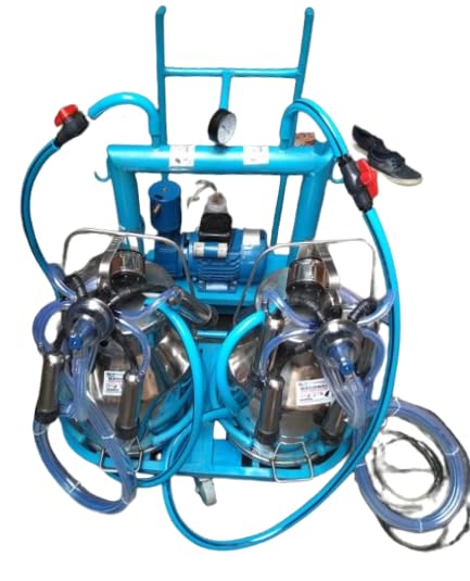 Alvira Industries Double Bucket Trolley Milking Machine: Ideal for 40 ...