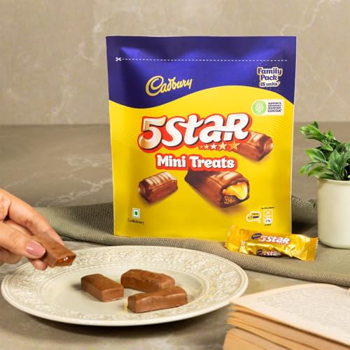 Cadbury 5 Star Chocolate Home Treats Bars, 144 g (Pack of 2) - Price ...