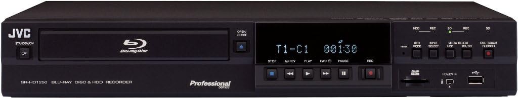 Amazon.com : JVC SR-HD1250US BLU-RAY DISC & HDD RECORDER : Blu Ray Disc ...