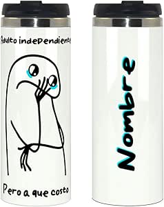 Termo de acero Flork Adulto independiente | Termo divertido, gracioso ...