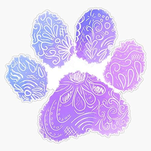 Amazon.com - Mandala Paw Print Sticker Vinyl Waterproof Sticker Car ...