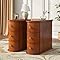 Amazon.com: Tribesigns Wood End Table, 2-Drawer Narrow Side Table Slim ...