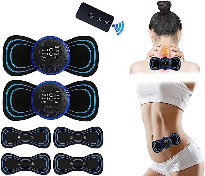 Body Massager,Wireless Portable Neck Massager with 8 Modes and 19 ...
