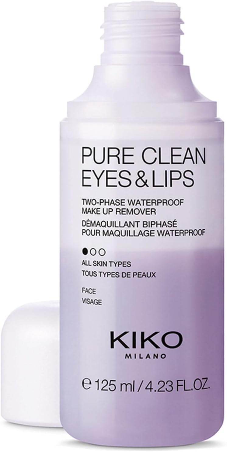 KIKO Milano Pure Clean Eyes & Lips | Two-phase makeup remover for eyes ...