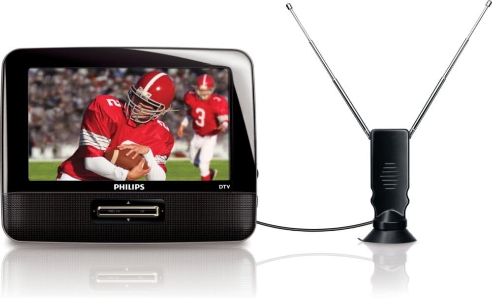 Amazon.com: Philips PVD700/37 Portable 7-Inch LCD TV, Black : Electronics