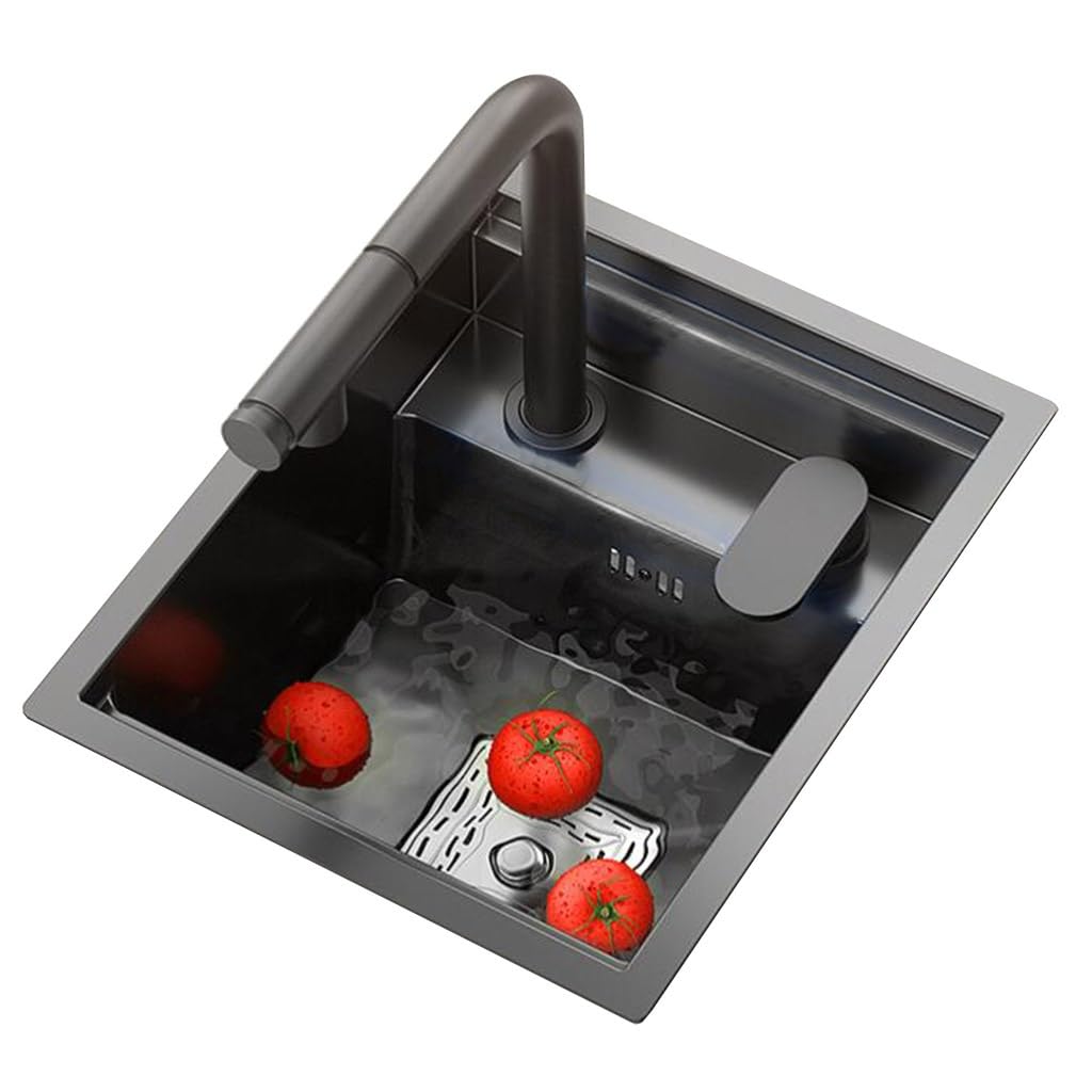 Single Bowl Bar Counter Mini Space Saving Sink Stainless Steel ...