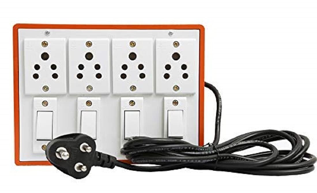 Extension Board 6+6 6A 6 Socket 6 Switch 5 Meter 1.5 mm Long Wire Cable ...