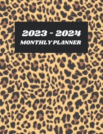 Amazon.com: 2023-2024 TWO YEAR MONTHLY PLANNER DAILY-WEEKLY - LEOPARD ...