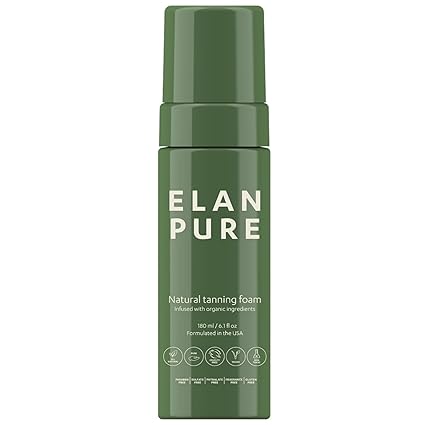 Amazon.com: Elan Pure Non Toxic Self Tanner - Organic Tanning Foam ...