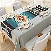 Amazon.com: Jiueut Turquoise Table Runner,Southwestern Aztec Native ...