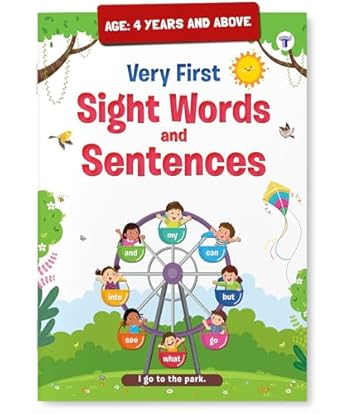 Sight Words & Sentences Book for Kids 4+ Years | 55 Essential Sight ...