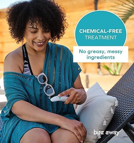bite away Barra de alivio de picaduras de insectos y picazón, tratamiento sin químicos con calor ...