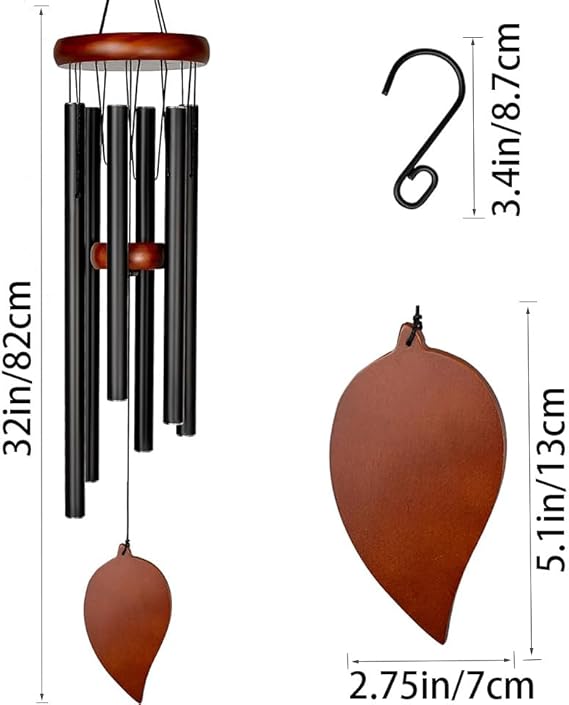 Amazon.com : Bijoerag Large Deep Tone Wind Chimes for Outdoor, 36 Inch ...