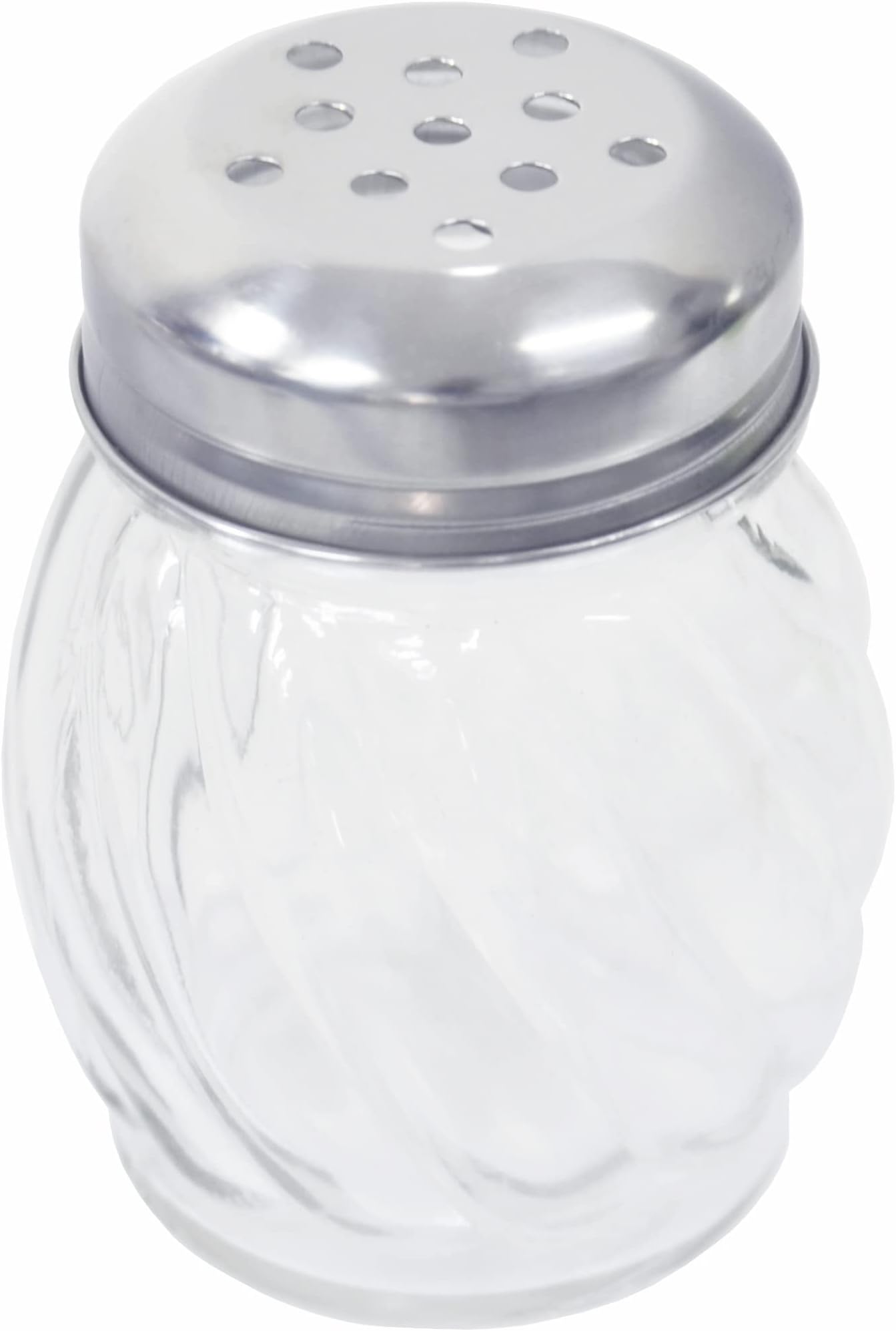 Amazon.com: Top Kitchen Glass Swirl Cheese Salt Shaker with Stainless ...