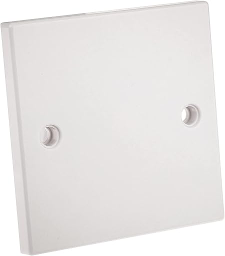 CDL Micro Single Gang Electrical Socket Blanking Plate - White, UT ...