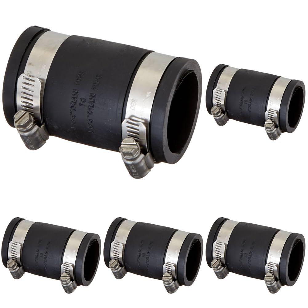 Snapklik.com : Fernco P1056-125 Flexible PVC Coupling Cast Iron ...