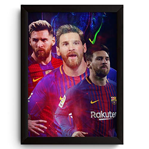 Buy ZEBO TREND Wall Framed Lionel Messi - FootballáMessi 10 - Leo Messi ...