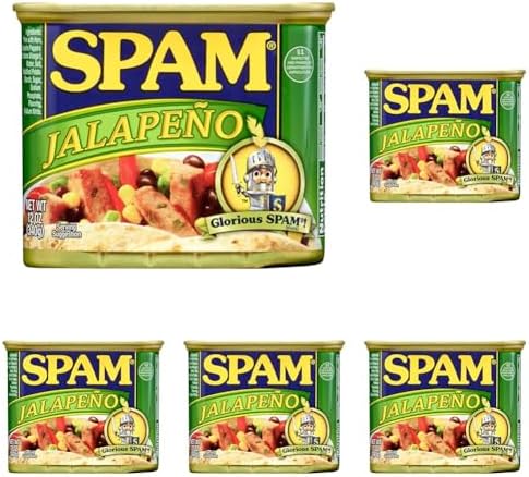 Amazon.com: Spam Jalapeño, lata de 12 onzas (paquete de 5) : Comida ...