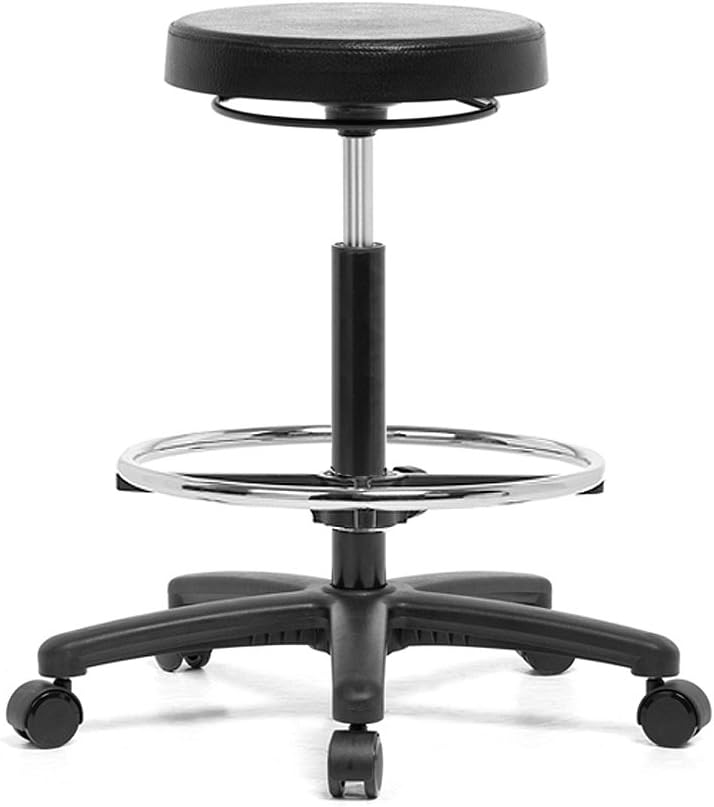 Amazon.com : Top Medical Polyurethane Lab Stool with Chrome Footring 18 ...