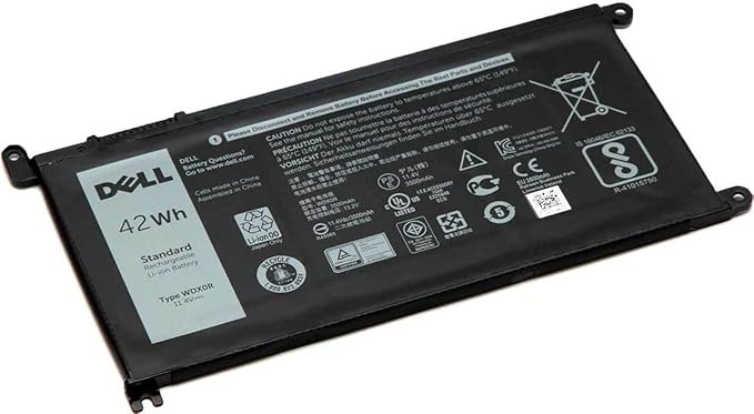 Dell Battery, 42WHR, 3 Cell, Lithium Ion, Prismatic, 3CRH3 8YPRW CYMGM ...