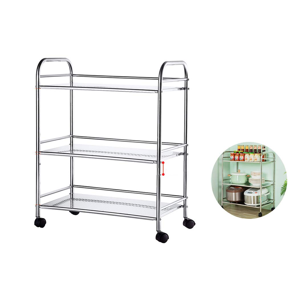 Zy Trolley 3 Tier Storage Rolling Cart Utility Organizer Cart ...