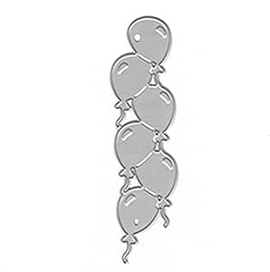 Amazon.com : Metal Die Balloon Stencil Cutting Dies for Card Making ...