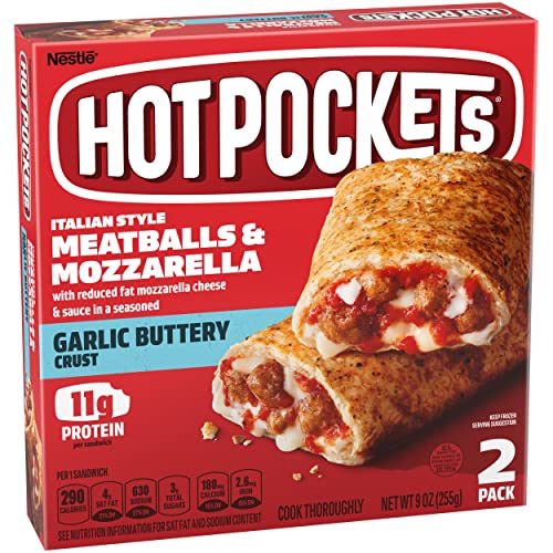 Hot Pockets Italian Style Meatballs And Mozzarella Frozen Snacks, Pizza ...