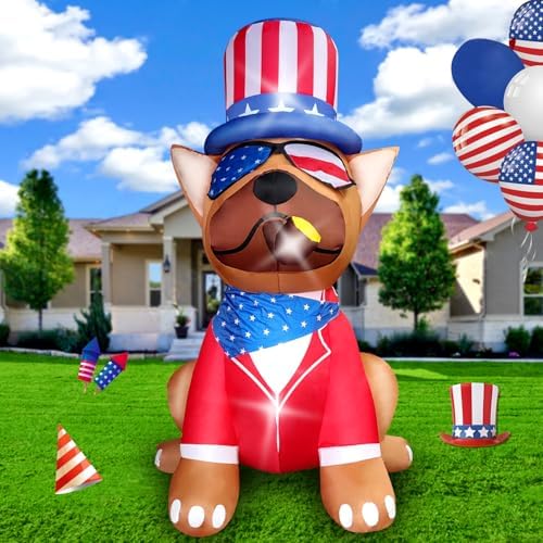 Amazon.com: 7.2FT 4th of July Inflatables Outdoor Decorations Flying ...